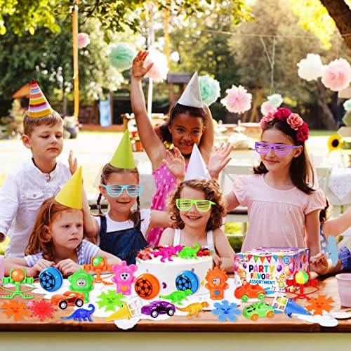 Max Fun Party Toys Assortment for Kids Party Treasure Chest Prizes Box Birthday Party School Classroom Rewards Carnival Prizes Pinata Fillers Christmas Stocking Stuffers (70pcs party toys)