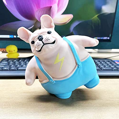 AWANGLUO Flexible Stress Man Reliever Great for Calming Mind Styles Vary- Squishies Sensory Fidget Pug Dog Toy for Reducing Anxiety and Tension, Funny Toy for Adults Teens Kids, Stocking Stuffer Gift