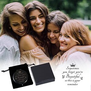 Valentines Day Gifts for Her Girlfriend Wife Compact Makeup Mirror Christmas Stocking Stuffers for Teen Girls Birthday Gifts for Women Daughter Mom Female Friends Sisters Gifts for Sister Graduation