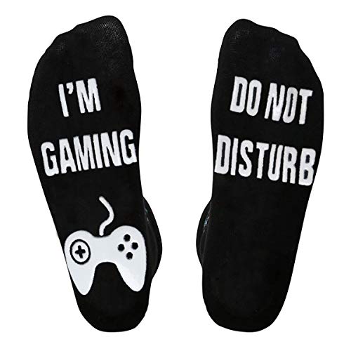 Funny Gaming Socks Stocking Stuffers for Men-Novelty Gamer Easter Basket Stuffers for Teen Boys Teenage Kids Sons Dad Women