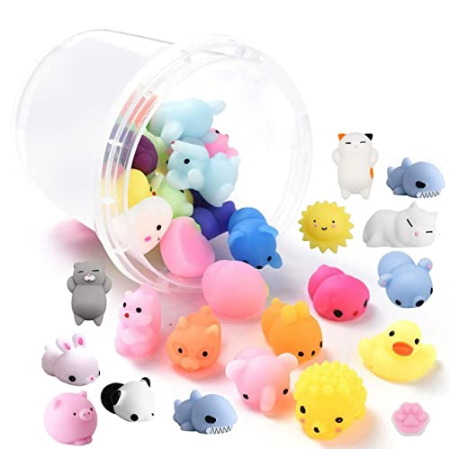 BUBBLIX 12Pcs Squishy Toys, Mini Kawaii Squishes Toys for Kids Party Favors, Fidget Toys for Boys Girls, Stress Relief Toy Bulk Classroom Prize, Birthday Christmas Stocking, Goodie Bag Stuffers