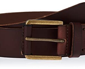 Timberland Men's Casual Leather Belt, Dark Brown, 36