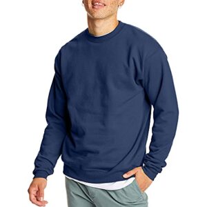 hanes mens ecosmart sweatshirt, navy, x-large us