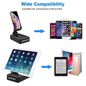 Cell Phone Stand with Wireless Bluetooth Speaker and Anti-Slip Base HD Surround Sound Perfect for Home and Outdoors with Bluetooth Speaker for Desk Compatible with iPhone/ipad/Samsung Galaxy