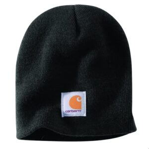 carhartt men’s knit beanie, black, one size