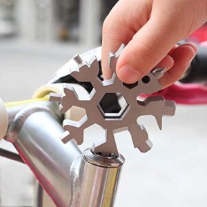 20 In 1 Snowflake Multi-Tool ,Great Christmas stocking stuffer,Unique Gifts for Dad Men Women