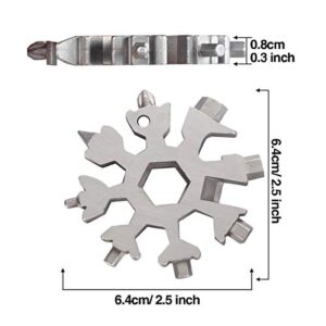 20 In 1 Snowflake Multi-Tool ,Great Christmas stocking stuffer,Unique Gifts for Dad Men Women