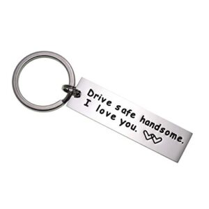 lparkin drive safe keychain handsome i love you trucker husband gift for husband dad gift valentines day stocking stuffer