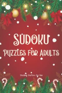 stocking stuffers for men: sudoku puzzles for adults: christmas sudoku stocking stuffers gifts