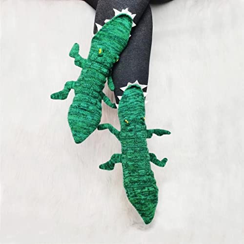 YIIHUD Knit Crocodile Socks Funny 3D Animal Socks Novelty Crocodile Socks Gag Gift for Men Christmas Stocking Stuffer for Men Women