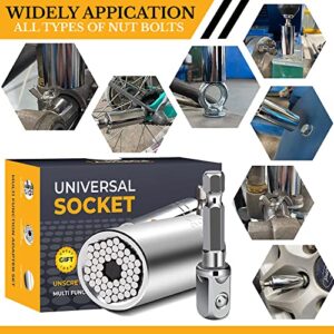 Universal Socket Tools Gifts for Men, Dad Gifts, Stocking Stuffers Mens Gifts Christmas Gifts for Men Him Dad Boyfriend Father Husband Mechanic Tools for Men Who Have Evreything Cool Stuff Gadgets