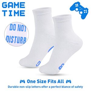 Do Not Disturb I'M Gaming Socks, Teenager Gifts Idea Teens Stocking Stuffers Gamer Sock Gift for Boys Men Dad Father