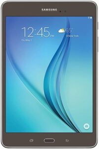 samsung galaxy tab a 16gb 8-inch tablet – smoky titanium (renewed)