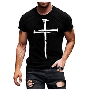 crewneck sweatshirts men long sleeve shirt funny t shirts for men slim fit tank top men fashion graphic crewneck short sleeve regular-fit shirts summer sport sweatshirts tank tops shirts black