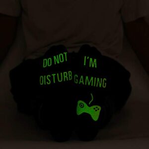 Do Not Disturb I'm Gaming Socks Novelty Gamer Socks,Funny Gamer Gift,Stocking Stuffers For Men teens Kids Gamer Lovers