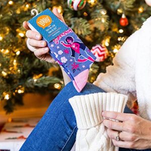 Lavley Funny Mom Socks - Gifts For Moms, New and Expecting Mothers, Grandma, Mother's Day and Christmas Stocking Stuffers (Supermom)