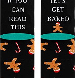 Zmart Funny Christmas Socks for Men Boys Holiday Socks Gingerbread Socks, Gingerbread Gifts Stocking Stuffers for Teen Boys Secret Santa Gifts Christmas Gifts