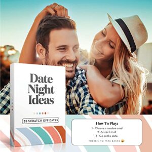 Romantic Couples Gift - Fun & Adventurous Date Night Box - Scratch Off Card Game with Exciting Date Ideas for Couple: Girlfriend, Boyfriend, Newlywed, Wife or Husband.