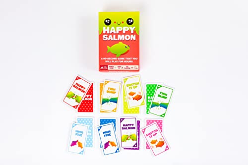 Exploding Kittens Happy Salmon Family-Friendly Party - Card Games for Adults, Teens & Kids