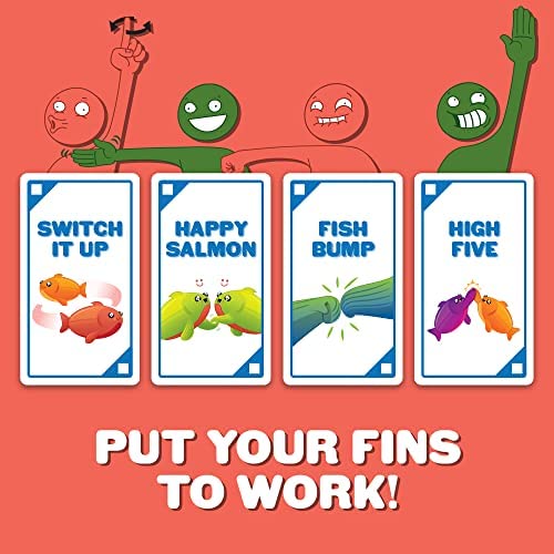 Exploding Kittens Happy Salmon Family-Friendly Party - Card Games for Adults, Teens & Kids