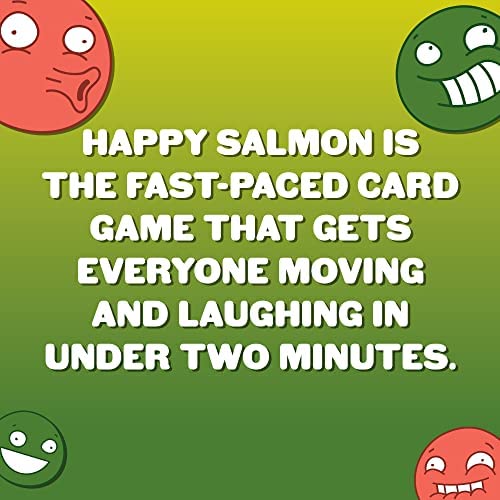 Exploding Kittens Happy Salmon Family-Friendly Party - Card Games for Adults, Teens & Kids