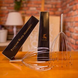 USAGA Head Massager Scalp Massager 20 Fingers Head Scratcher for Head Body Relaxing