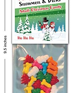 3 Pack - Snowman Christmas Weener Candy - Adult Funny Holiday Party Favor Penis Stocking Stuffer