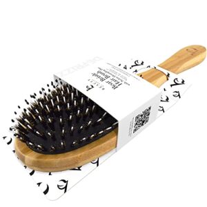 beauty by earth boar hair brush for fine hair – boar bristle hair brush for thick hair – boar brush for fine hair – mens hair brush for thin hair – boars hair brush for women