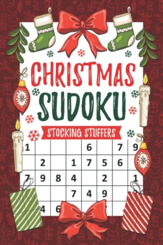 Christmas Sudoku Stocking Stuffers: Fun Christmas Holiday Activity Book For Adults