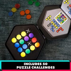 Educational Insights Kanoodle Fusion Light-Up Puzzle Game for Kids, Teens, & Adults, Brain Teaser Puzzle Game Featuring 50 Challenges, Stocking Stuffers, Ages 7+