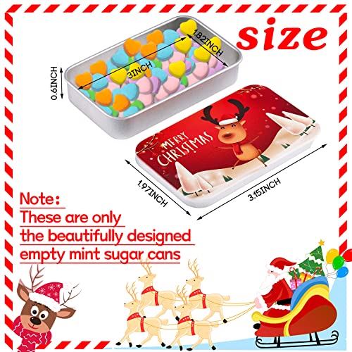 10 Pieces Christmas Mint Tins Candy Poop Mint Tins Gift Funny Candy Metal Box Stocking Stuffers for Adults Kids Teen (Cute Style)