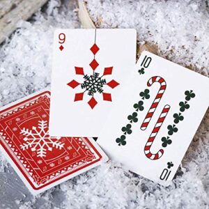 Christmas Playing Cards, Cute Designs for Family Fun with Free Card Game eBook! Great Stocking Stuffer Gift Under 15 Dollars, Premium Poker Card Deck, Bright Colors for Kids & Adults, Standard Size