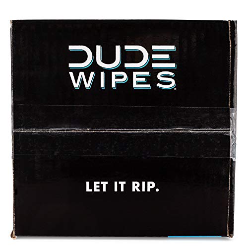 DUDE Wipes Flushable Adult Wipes - 8 Pack, 336 Wipes - Unscented Moist Wet Wipes with Vitamin-E & Aloe for at-Home Use - Septic and Sewer Safe