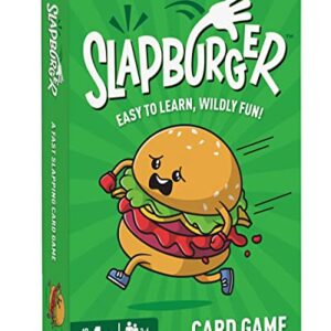 Slapburger - Fun Family Games for Game Night - Playing Card Games for Kids and Adults, Families, Teens, Car Travel, Camping, Party, Stocking Stuffer Gifts - Ages 4 and Up, 2-6 Players, 15 min