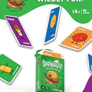 Slapburger - Fun Family Games for Game Night - Playing Card Games for Kids and Adults, Families, Teens, Car Travel, Camping, Party, Stocking Stuffer Gifts - Ages 4 and Up, 2-6 Players, 15 min