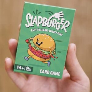 Slapburger - Fun Family Games for Game Night - Playing Card Games for Kids and Adults, Families, Teens, Car Travel, Camping, Party, Stocking Stuffer Gifts - Ages 4 and Up, 2-6 Players, 15 min