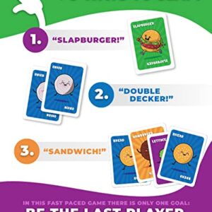 Slapburger - Fun Family Games for Game Night - Playing Card Games for Kids and Adults, Families, Teens, Car Travel, Camping, Party, Stocking Stuffer Gifts - Ages 4 and Up, 2-6 Players, 15 min