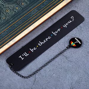 Best Friends TV Show Merchandise Bookmark Gift for Women Men Friends Forever I'll Be There for You for BFF Couples Dad Mom Christmas Valentines Birthday Graduation Friendship Present