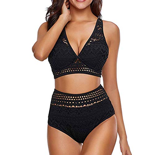 OUDLLY Bikini Sets for Women 2 Piece Strappy Push Up High Waisted Cheeky Reversible Bottom Bikini Set Swimsuits Bathing Suit prime deals of the day today only,sales today,dollar stocking stuffers