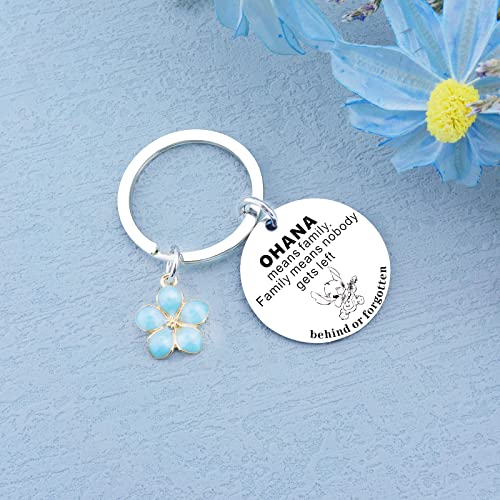 Stitch Gifts for Daughter Son Stich Birthday Gift Ohana Means Family Cute Keychains Gifts for Boys Girls Gift for Best Friend Stocking Stuffers for Teen Cartoon Accessories, Silver