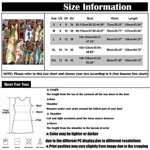 Summer Dress for Women Plus Size Dresses Casual Plus Size V Neck Beach Vacation Dress Summer Floral Boho Long Sundresses 4th of July Outfits for Women Elegant Dresses for Women(B Green,Large)