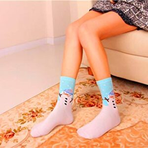 MarJunSep 28 Pairs Women's Christmas Holiday Socks Funny Cotton Xmas Socks Gift Stocking Stuffers for Girls Boys Men