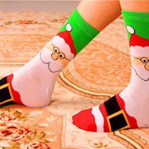 MarJunSep 28 Pairs Women's Christmas Holiday Socks Funny Cotton Xmas Socks Gift Stocking Stuffers for Girls Boys Men