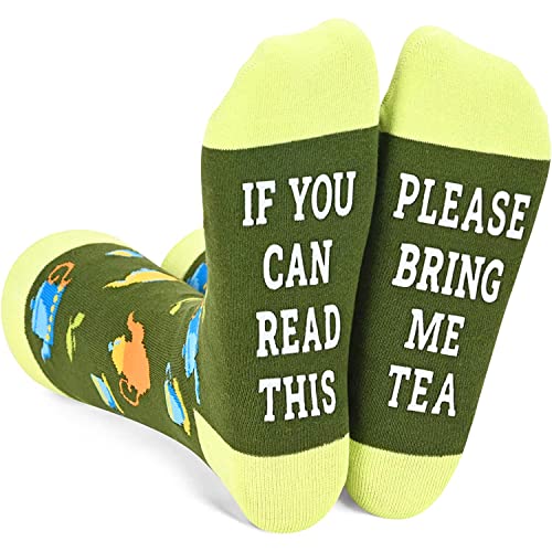 Zmart Funny Socks Silly Socks for Men Women Teens Tea Gifts Tea Socks, Tea Gifts for Tea Lovers Gifts for Tea Drinkers Tea Christmas Gifts Tea Stocking Stuffers