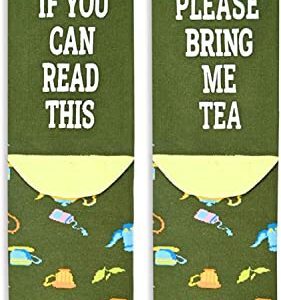 Zmart Funny Socks Silly Socks for Men Women Teens Tea Gifts Tea Socks, Tea Gifts for Tea Lovers Gifts for Tea Drinkers Tea Christmas Gifts Tea Stocking Stuffers