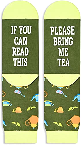 Zmart Funny Socks Silly Socks for Men Women Teens Tea Gifts Tea Socks, Tea Gifts for Tea Lovers Gifts for Tea Drinkers Tea Christmas Gifts Tea Stocking Stuffers