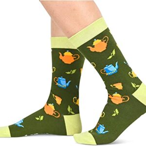 Zmart Funny Socks Silly Socks for Men Women Teens Tea Gifts Tea Socks, Tea Gifts for Tea Lovers Gifts for Tea Drinkers Tea Christmas Gifts Tea Stocking Stuffers