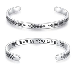 believe in you like i do bracelets for teen girls women – stocking stuffers christmas gifts for teenage girls women teens 10 12 13 year old girl birthday valentines day gift idea thinking of you gifts