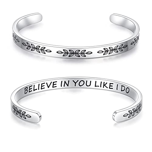 Believe in You Like I Do Bracelets for Teen Girls Women - Stocking Stuffers Christmas Gifts for Teenage Girls Women Teens 10 12 13 Year Old Girl Birthday Valentines Day Gift Idea Thinking of You Gifts