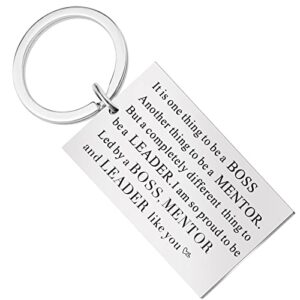 boss gifts for men lady women appreciation supervisor mentor leader white elephant keychain office stocking stuffers christmas gift boss, silver